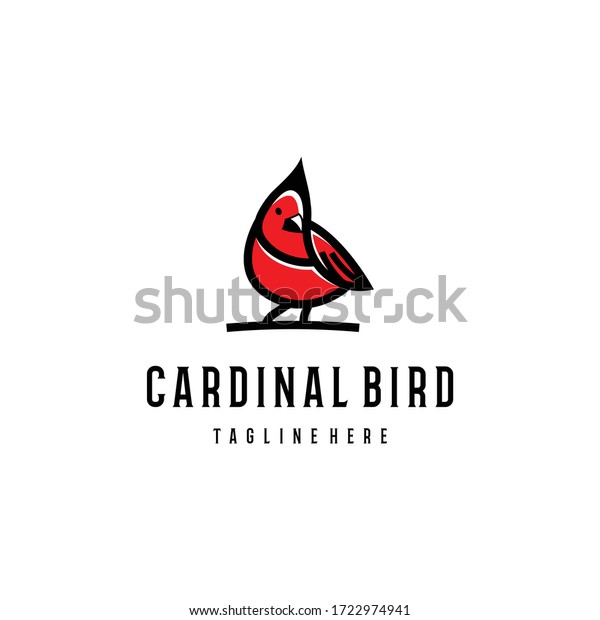 Red Bird Logo Design Awesome Red Stock Vector (Royalty Free) 1722974941 ...