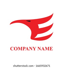 Red Bird Logo Design Icon Stock Vector (Royalty Free) 1665932671 ...
