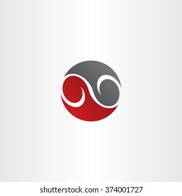 Red Black Circle Infinity Symbol Vector Stock Vector (Royalty Free ...