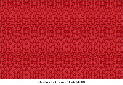 Red Black Japan Wave Background Stock Vector (Royalty Free) 2154461889 ...