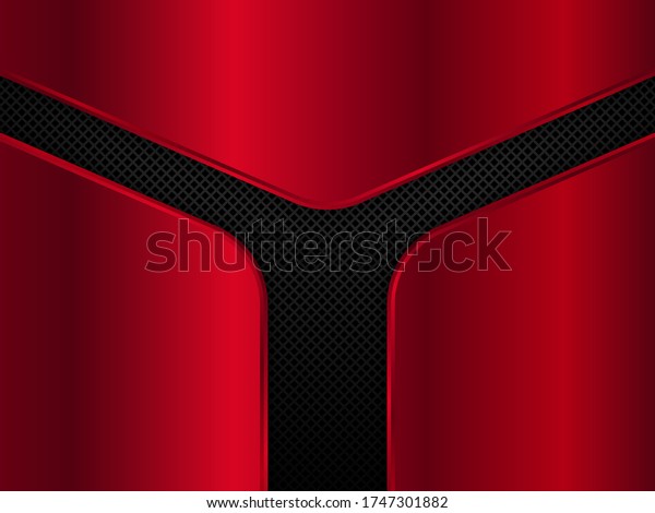 Red Black Metal Background Abstract Vector Stock Vector (Royalty Free ...