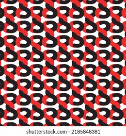 Red Black Rope Pattern Geometric Pattern Stock Vector (Royalty Free ...
