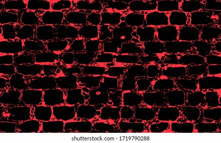 Red Black Stone Walls Background 10 Stock Vector (Royalty Free ...