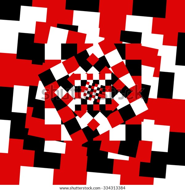 Red Black White Geometric Background Concentric Stock Vector (Royalty ...