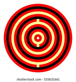 Red Yellow Target Vector: vector de stock (libre de regalías) 147531578 ...