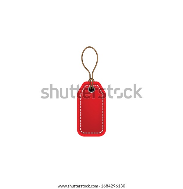 Red Blank Prize Tags Label Icon Stock Vector (Royalty Free) 1684296130