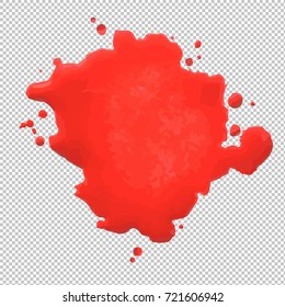 Red Blob Vector Illustration Stock Vector (Royalty Free) 721606942 ...