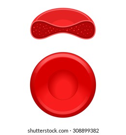 Red Blood Cell Erythrocyte Vector Illustration Stock Vector (Royalty ...