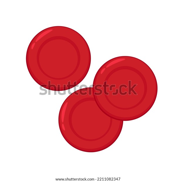 Red Blood Cell Erythrocyte Vector Illustration Stock Vector (Royalty ...