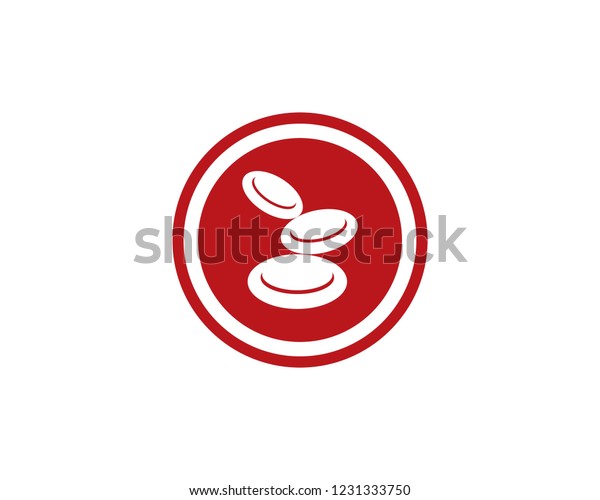 Red Blood Cell Logo Vector Icon Stock Vector (Royalty Free) 1231333750 ...