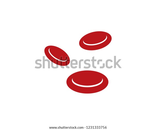 Red Blood Cell Logo Vector Icon Stock Vector (Royalty Free) 1231333756 ...
