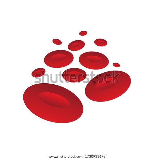 Red Blood Cells Illustration Vector Simple Stock Vector (Royalty Free ...