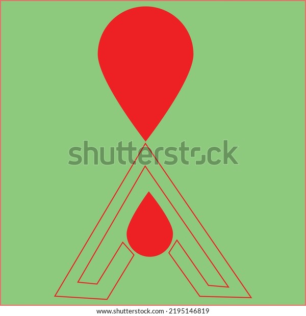 Red Blood Colored Aa Showing Hardworking Stock Vector (Royalty Free ...