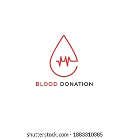 Red Blood Donation Vector Isolated Blood Stock Vector (Royalty Free ...