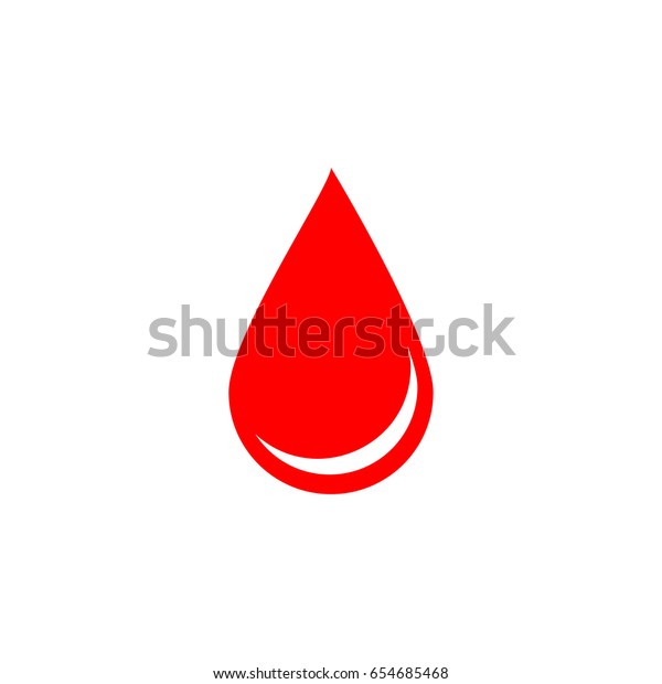Red Blood Drop Symbol Vector File Stock Vector (Royalty Free) 654685468 ...