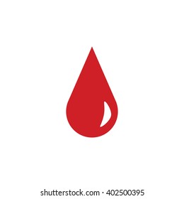 Red Blood Drop Vector Icon Stock Vector (Royalty Free) 402500395 ...
