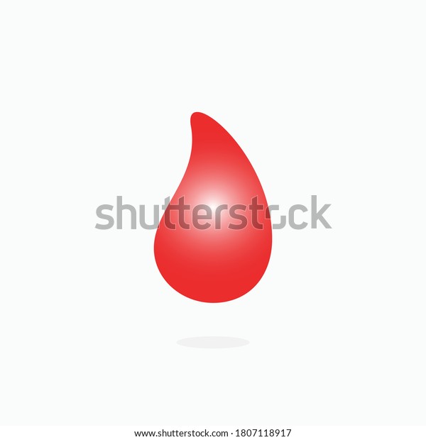 Red Blood Illustration Logo Template Vector Stock Vector (Royalty Free ...