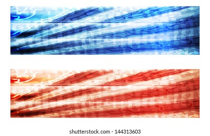 Red Blue Abstract Banner Stock Vector (Royalty Free) 144313603 ...