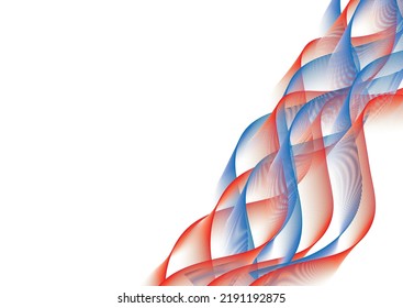 Red Blue Abstract Waves Background Stock Vector (Royalty Free ...