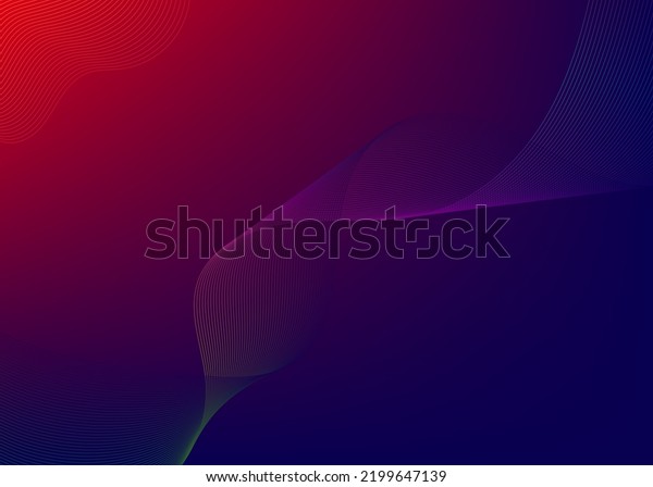 Red Blue Color Background Metaverse Concept Stock Vector (Royalty Free ...