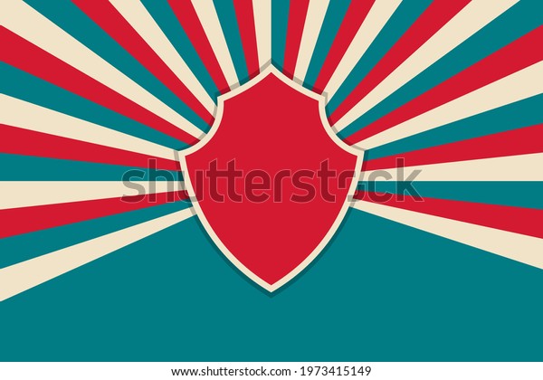 Red Blue Color Poster Graphic Trendy Stock Vector (Royalty Free ...
