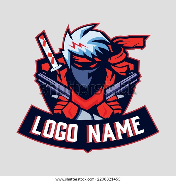 Red Blue Gaming Logo Design Vector Stock Vector (Royalty Free ...