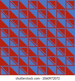 Red Blue Half Tiles Pattern Vector Stock Vector (Royalty Free ...