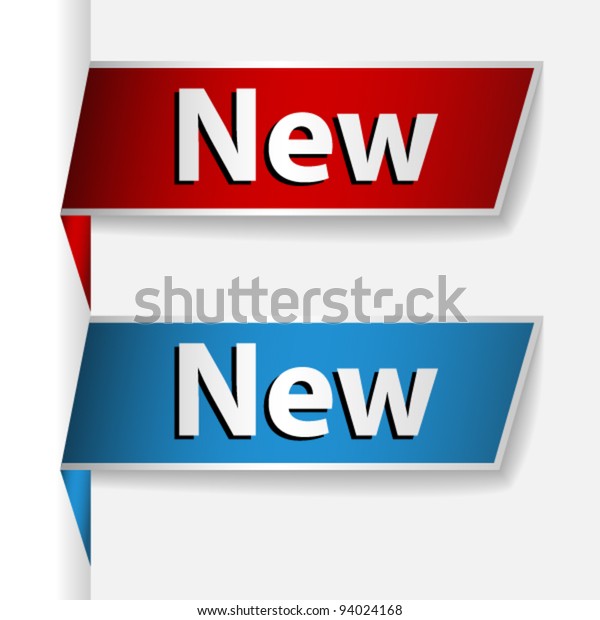 Red Blue Label Word New Stock Vector (Royalty Free) 94024168 | Shutterstock