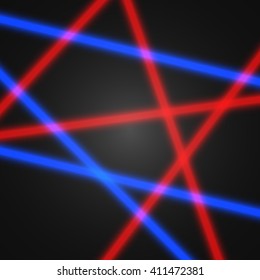 Red Blue Laser Beams Vector Illustration Stock Vector (Royalty Free ...