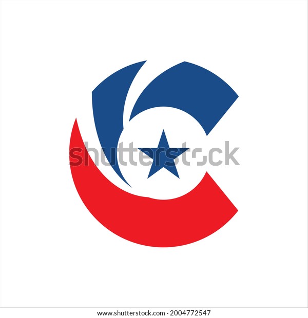 Red Blue Letter C Vector Logo Stock Vector (Royalty Free) 2004772547 ...