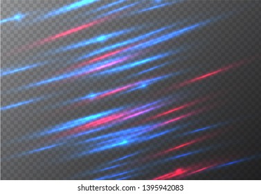 Red Blue Lines Special Effect Glowing Stock Vector (Royalty Free ...