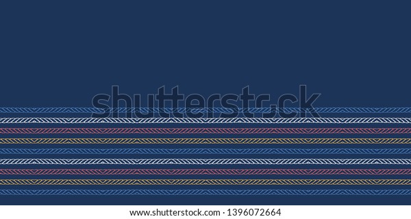 Red Blue Ocean Regatta Stripes Seamless Stock Vector (Royalty Free ...