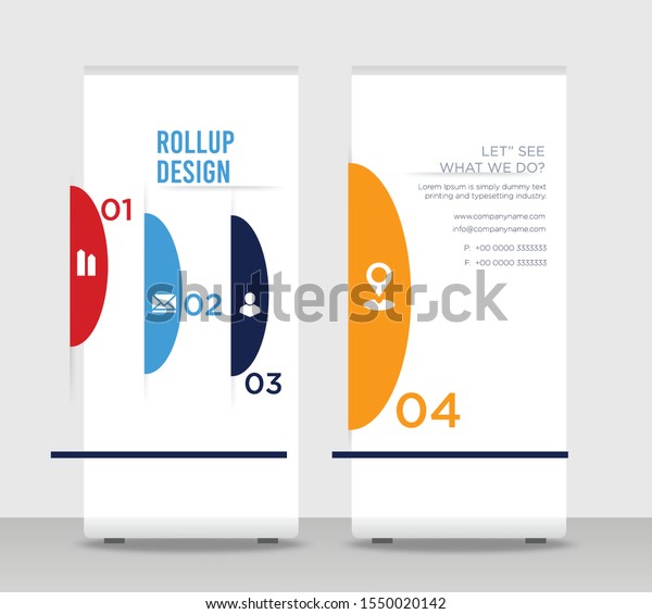 Red Blue Orange Infographic Shapes Modern Stock Vector (Royalty Free ...