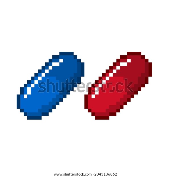 Red Blue Pill Matrix Morpheus Choice Stock Vector (Royalty Free) 2043136862