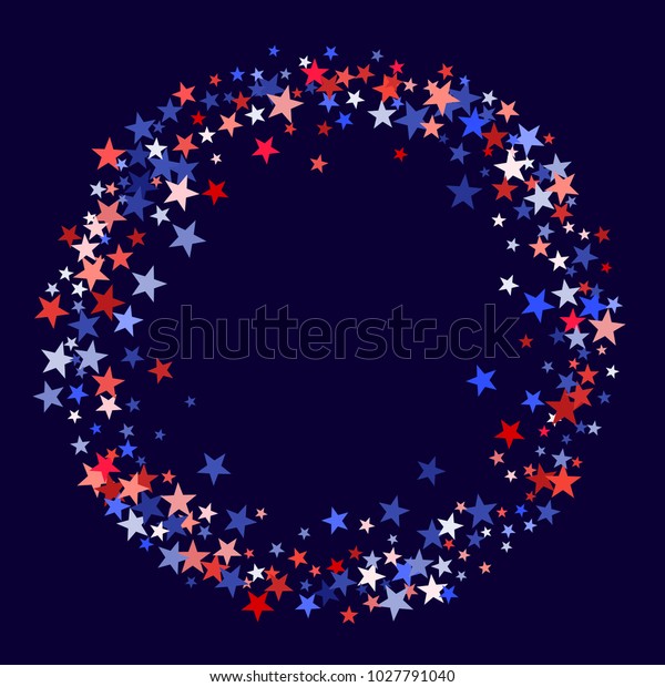 Red Blue Stars Border Frame Corners Stock Vector (Royalty Free ...