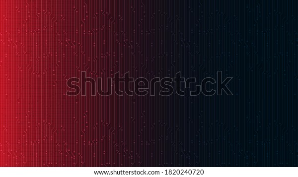 Red Blue Technology Backgroundhitech Digital Communication Stock Vector ...
