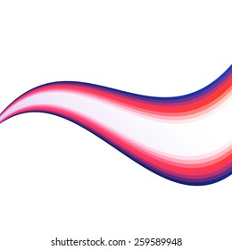 Red Blue White Abstract Wave Background Stock Vector (Royalty Free ...