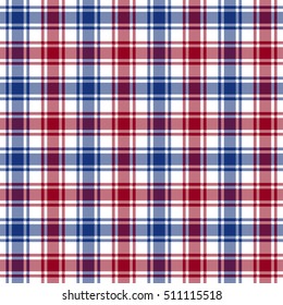 Red Blue White Check Texture Seamless Stock Vector (Royalty Free ...