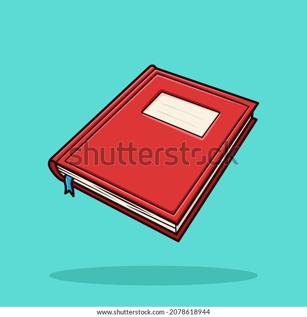Red Book Cartoon Vector Illustration: เวกเตอร์สต็อก (ปลอดค่าลิขสิทธิ์ ...
