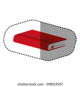 Red Book Closed Icon Vector Illustraction Stock Vector (Royalty Free ...