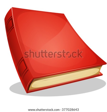 Red Book Isolated On White Illustration Stock Vector (Royalty Free ...