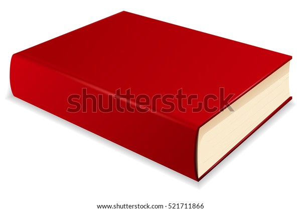 Red Book Vector Illustration Isolated On Stock Vector (Royalty Free ...