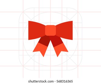 Red Bow Icon Stock Vector (Royalty Free) 543055441 | Shutterstock