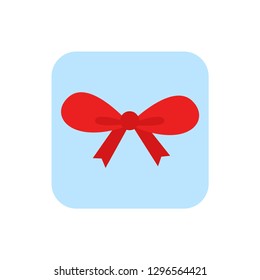 Red Bow Logo White Background Vector Stock Vector (Royalty Free) 1296564421