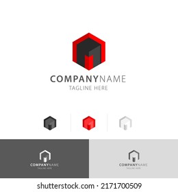 Red Box Letter M Cube Black Stock Vector (Royalty Free) 2171700509 ...