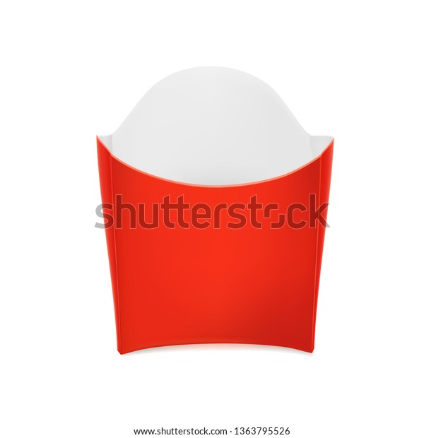 Red Box Packaging On White Background Stock Vector (Royalty Free ...