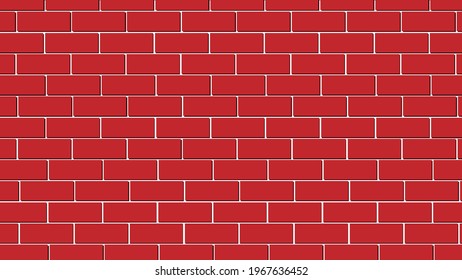 Red Brick Wall Vector Background Stock Vector (Royalty Free) 1967636452 ...