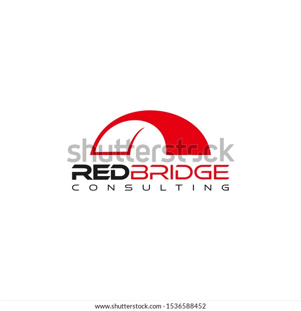 Red Bridge Consulting Logo Design Stock Stock Vector (Royalty Free ...