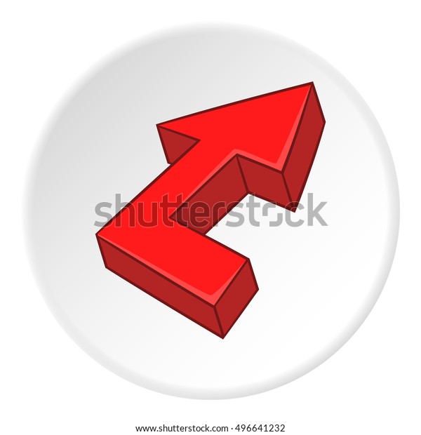 Red Broken Arrow Icon Artoon Illustration Stock Vector (Royalty Free ...
