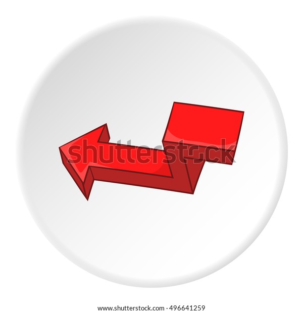 Red Broken Arrow Icon Artoon Illustration Stock Vector (Royalty Free ...